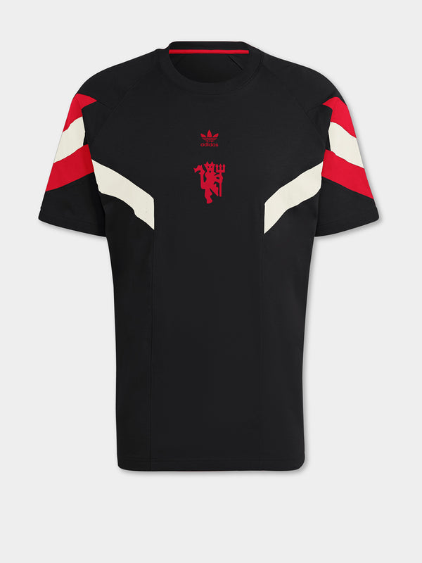 Adidas Manchester United Originals T-Shirt Black/mufc red | Glue Store