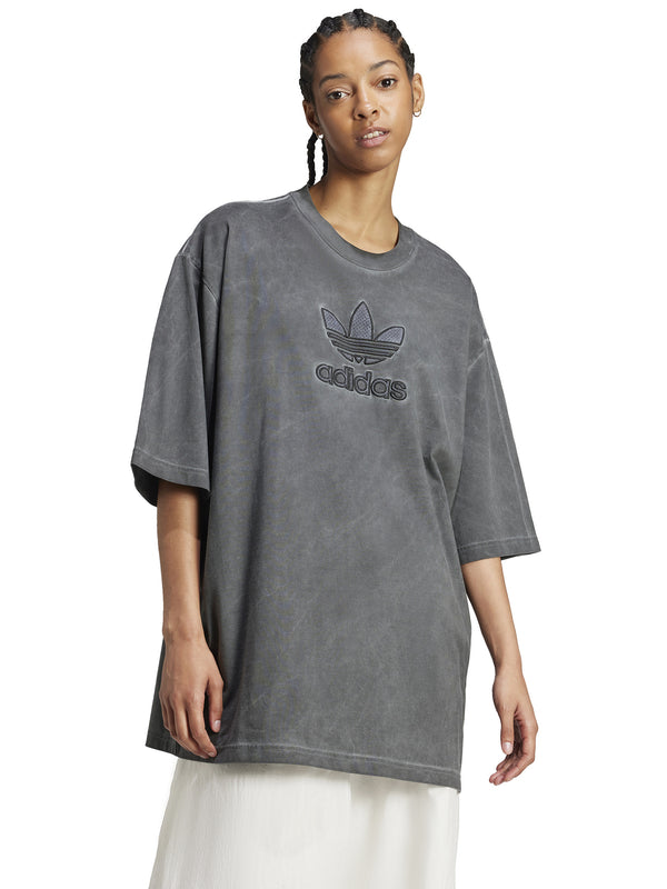 Adidas Oversized Trefoil Tee Black | Glue Store