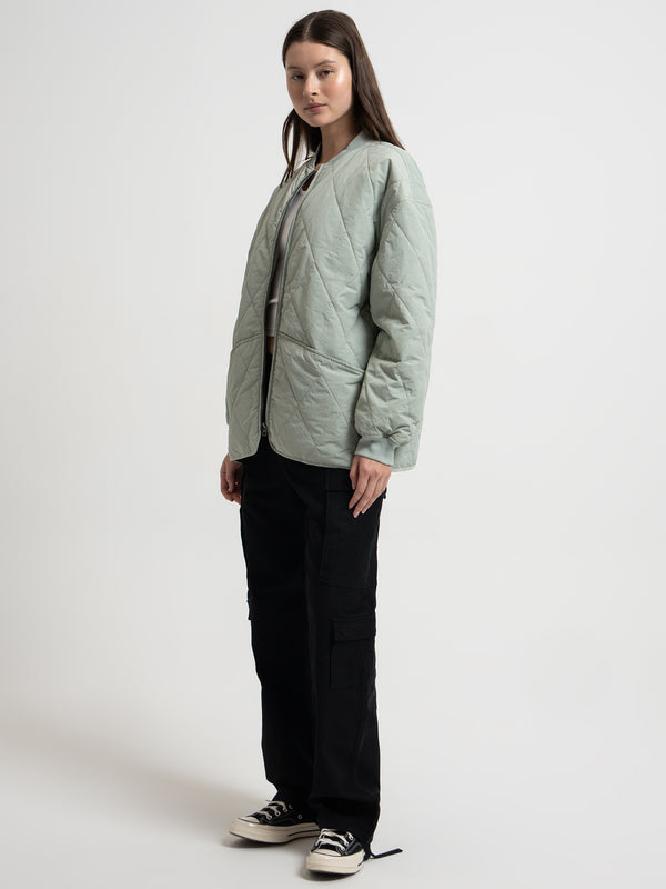 Stussy Dice Quilted Jacket Sage | Glue Store
