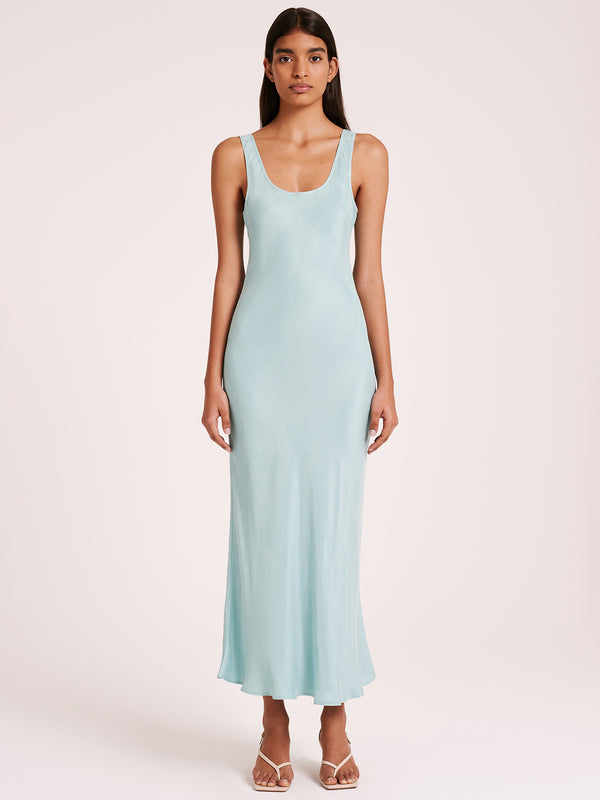 Nude lucy Cupro Slip Dress in Aqua Aqua | Glue Store