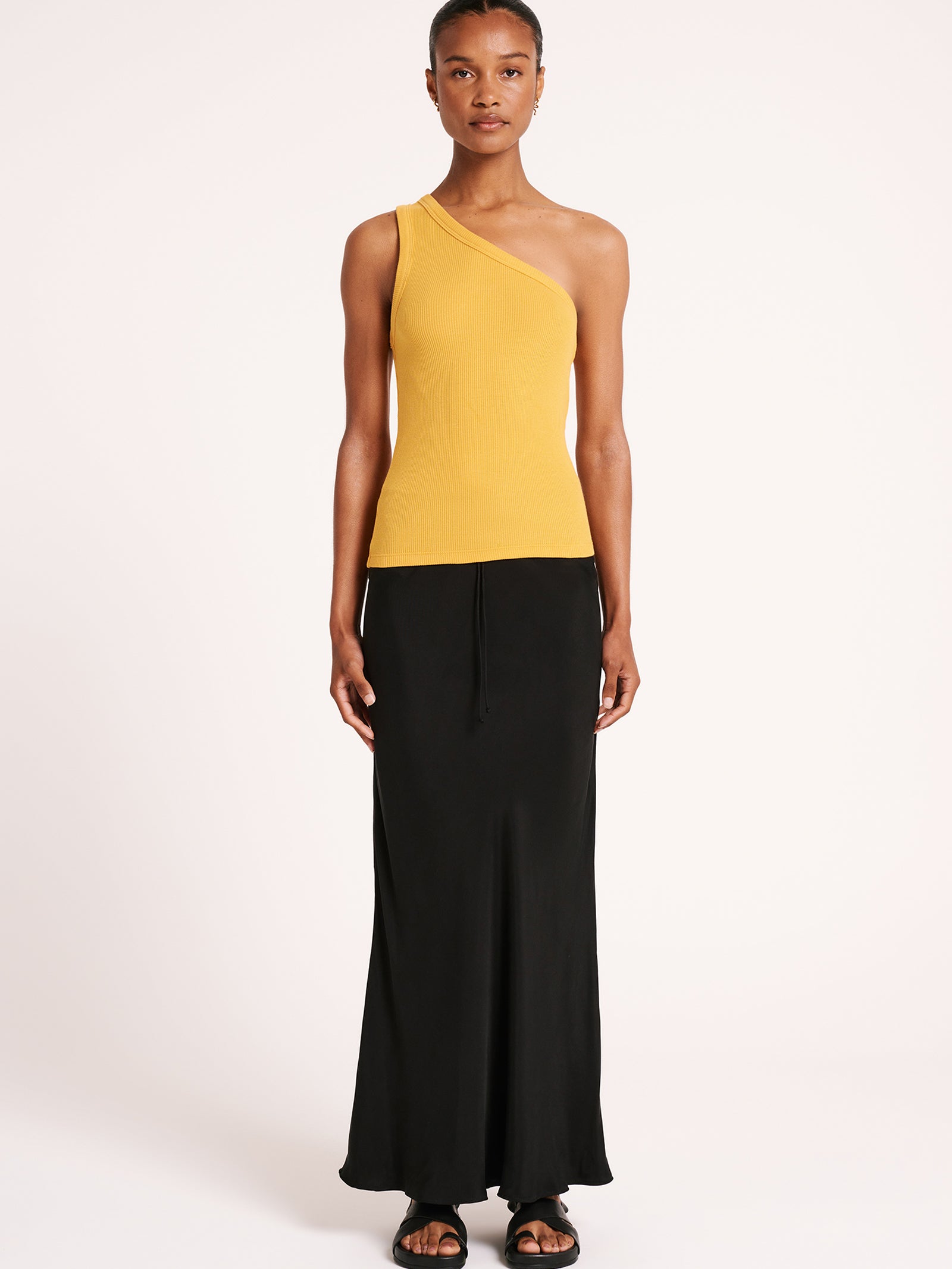 Nude Lucy Cecil One Shoulder Tank Marigold | Glue Store