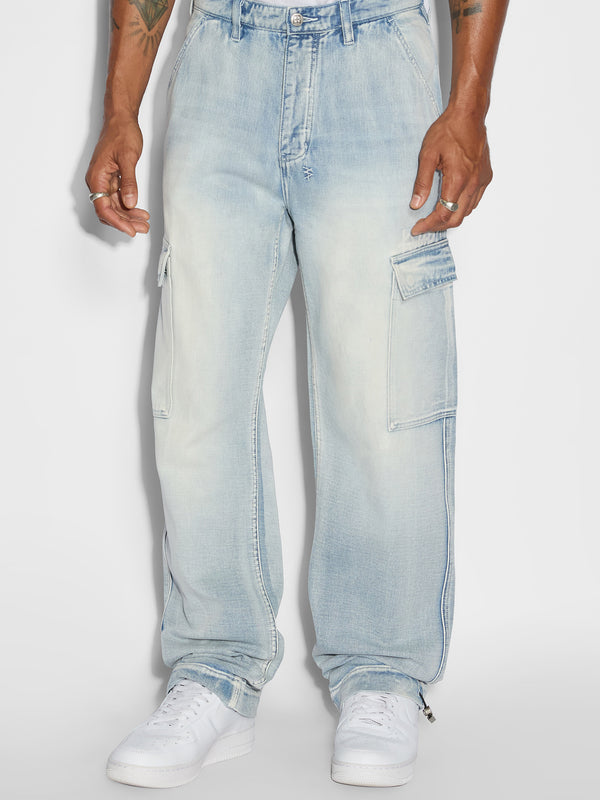 Ksubi Riot Cargo Pants Ice blue | Glue Store