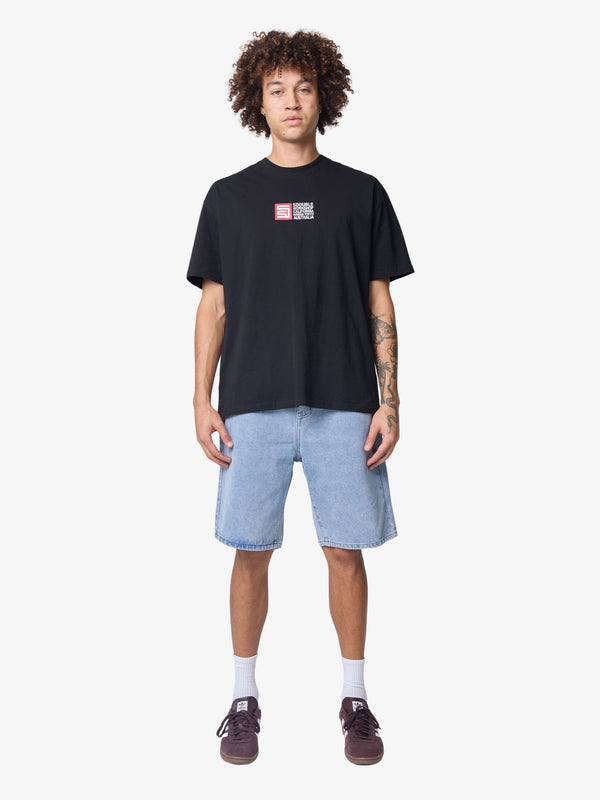 S-Double Flags Ss Tee Black | Glue Store