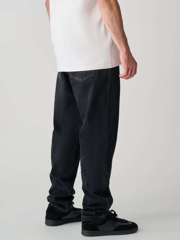 S-Double Denim Standard Jean Black Wash | Glue Store