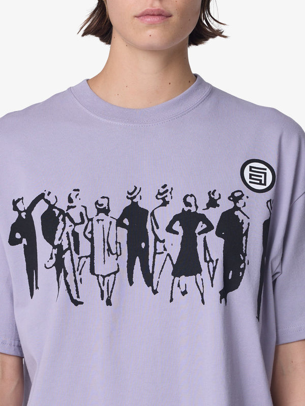 S-Double People Stripe Tee DUSTY GRAPE | Glue Store