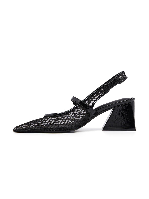 Therapy Severe Mesh Heels Black | Glue Store