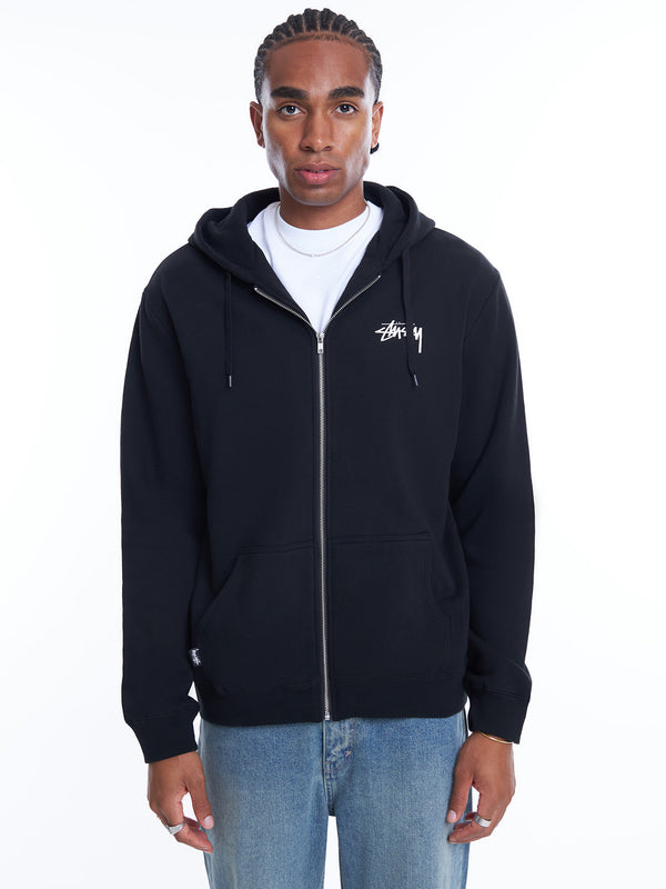 Stussy Great Future Zip Hood Black | Glue Store