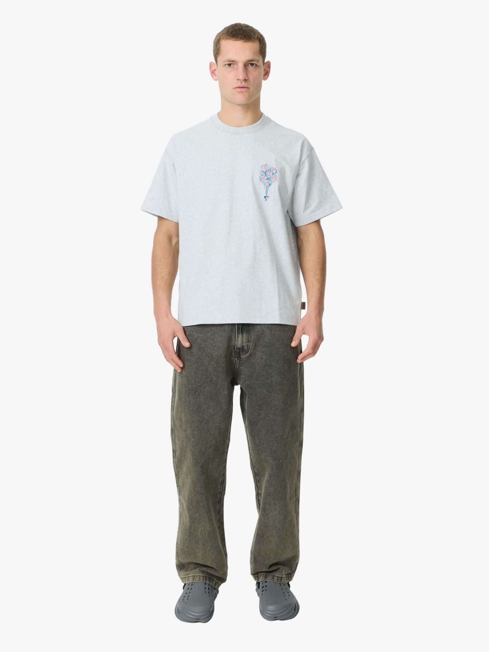 Weekend Cartel Balloon Tee Ash Marle | Glue Store