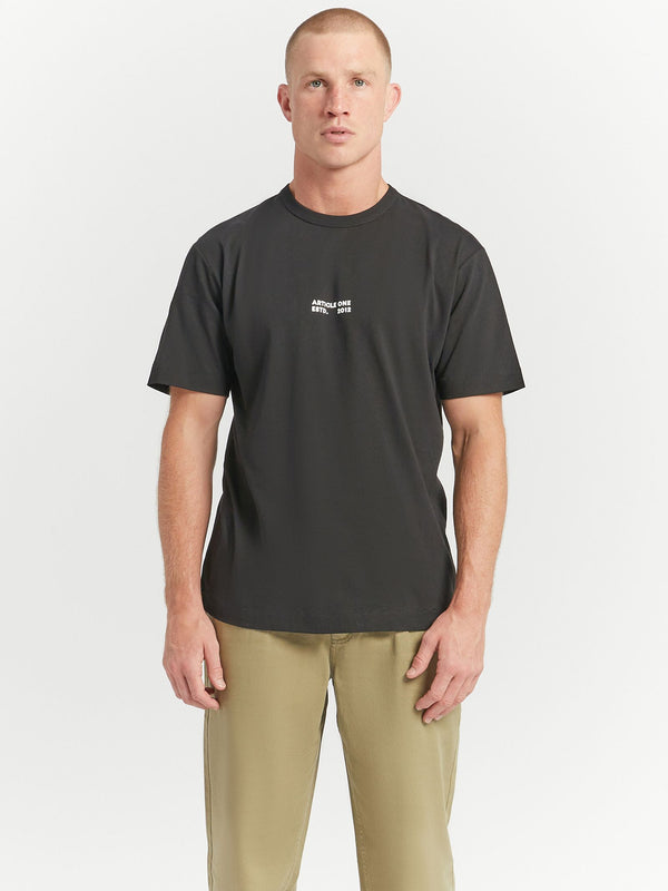Article one Estd Logo T-Shirt Black | Glue Store