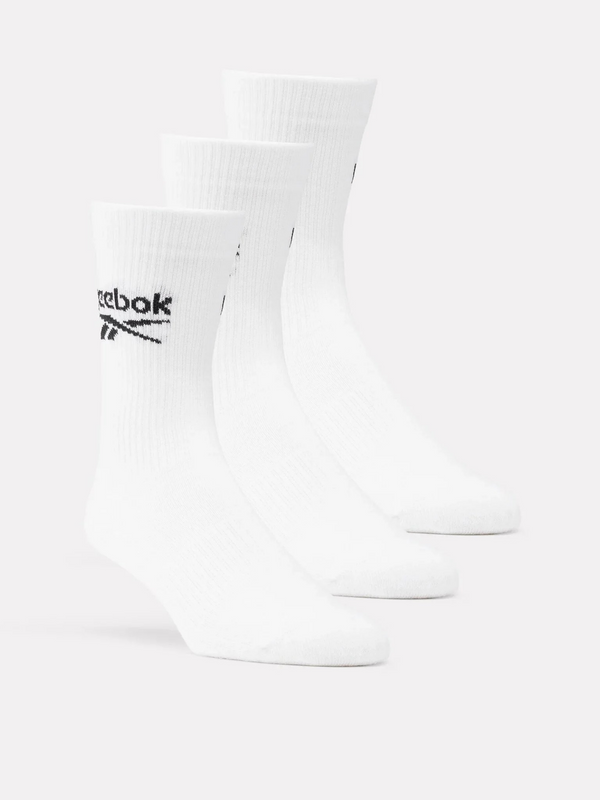 Reebok Socks Core Crew 3 Pack White | Glue Store