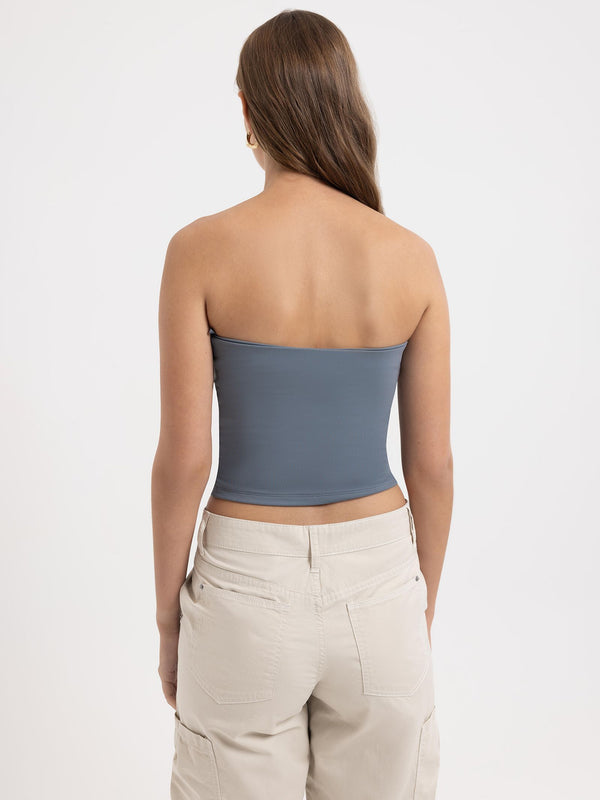 Beyond her Ollie Tube Top Charcoal | Glue Store