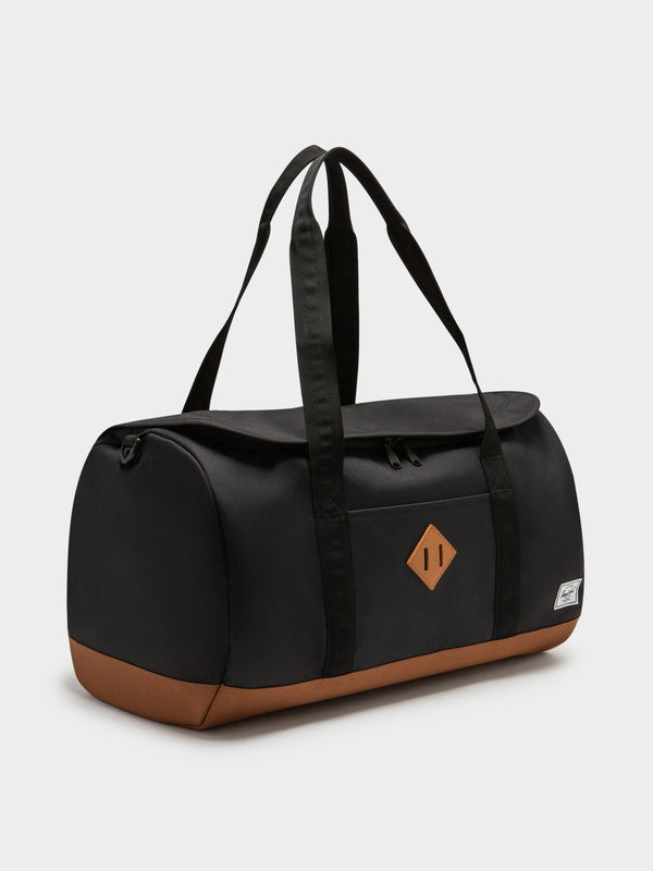 Herschel Heritage Duffle Black/Tan | Glue Store