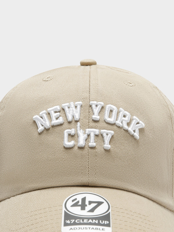 47 Brand City New York Script '47 Clean Up Cap Khaki