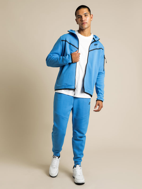 Nike Tech Fleece Hooded Jacket Blue | Glue Store