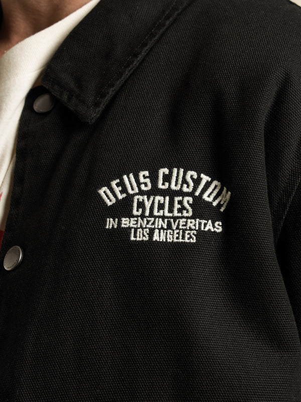 Deus Latham Canvas Jacket Black | Glue Store
