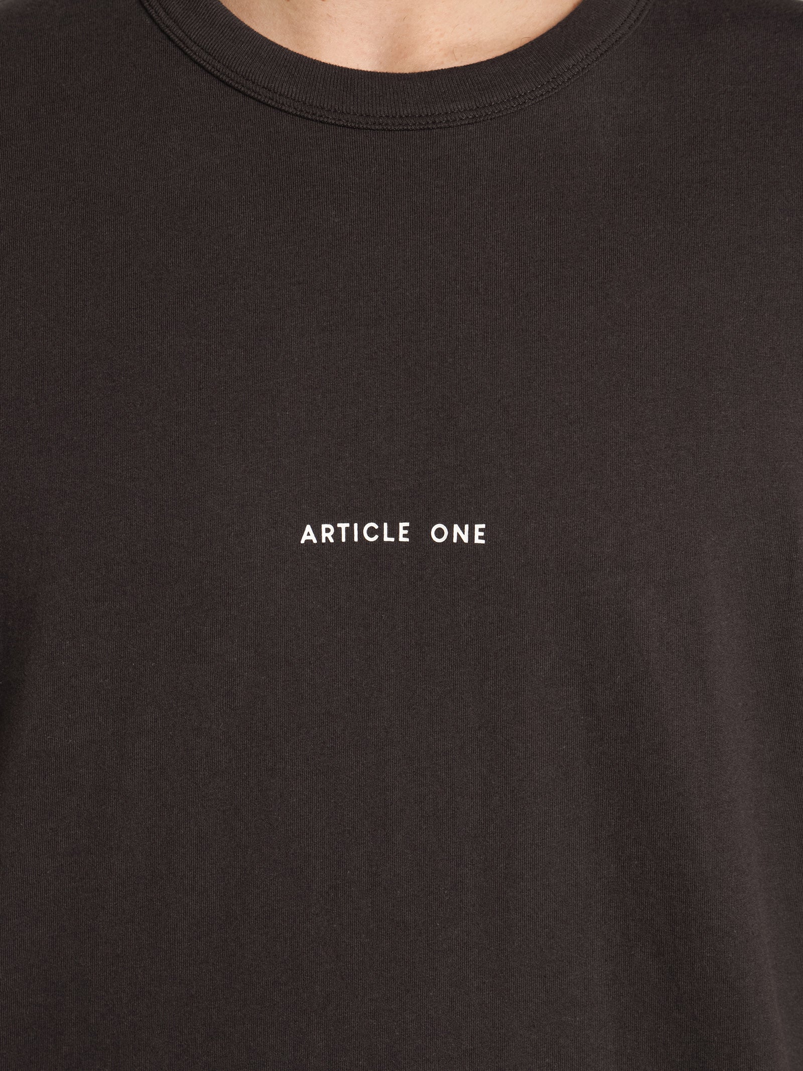 Article One Minimal Logo T-Shirt Coal | Glue Store