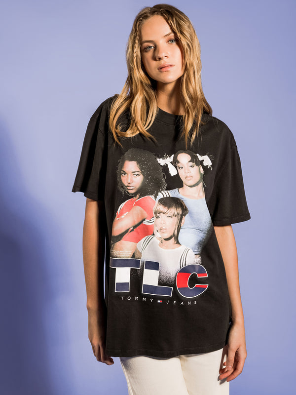 Tommy Hilfiger Music Revisited TLC Oversized T-Shirt Black