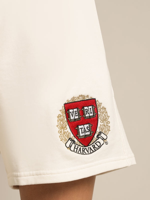 Ncaa Harvard Primary Logo Shorts Vintage Wh | Glue Store
