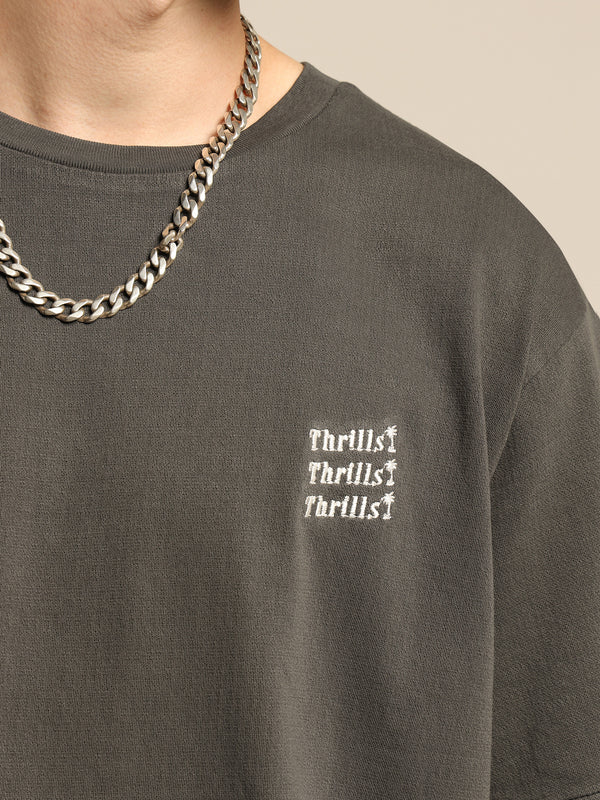Thrills Embro Unlimited Merch Fit T-Shirt Black | Glue Store
