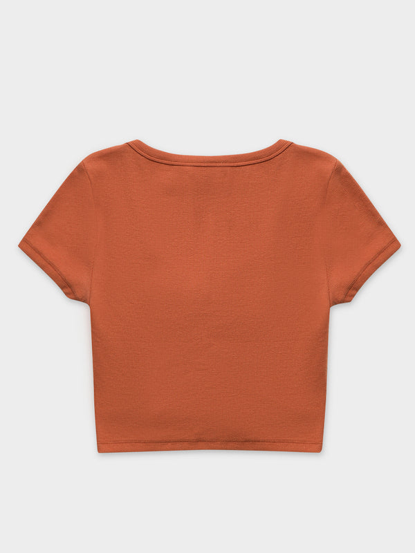 Beyond her Corrine Short Sleeve Cardi in Henna 6 | Glue Store