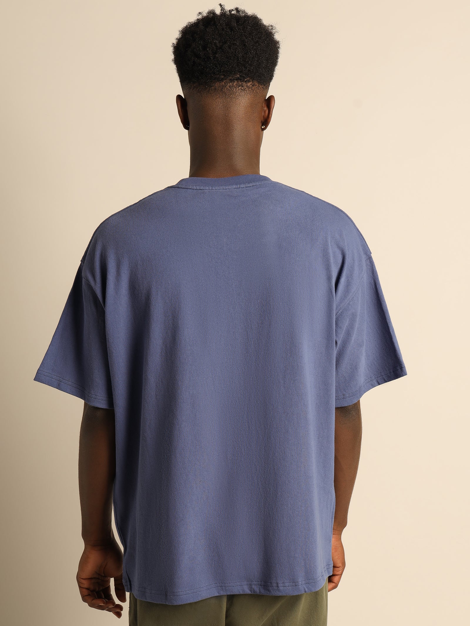 Deus Deus Records All Caps T-Shirt Light Blue | Glue Store