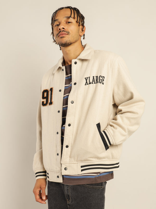 Xlarge Varsity Club Jacket Grey | Glue Store