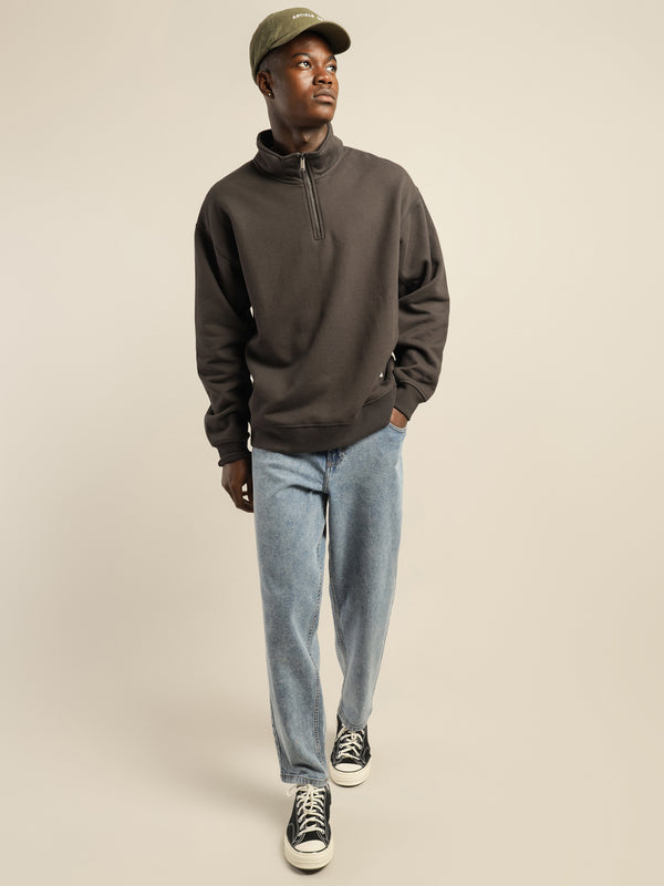 Article One Fabian Zip Sweat Coal | Glue Store