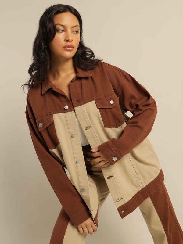 Beyond Her Lacey Patch Jacket Patchwork | Glue Store