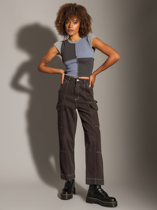 Beyond her Taylor Patch Top in Multi Multi | Glue Store
