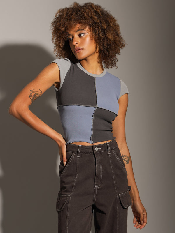 Beyond her Taylor Patch Top in Multi Multi | Glue Store