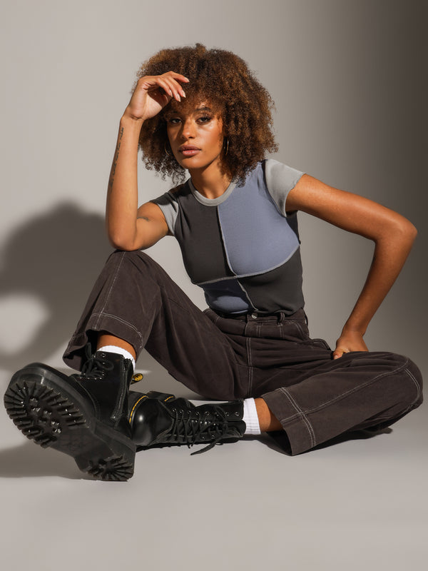 Beyond her Taylor Patch Top in Multi Multi | Glue Store