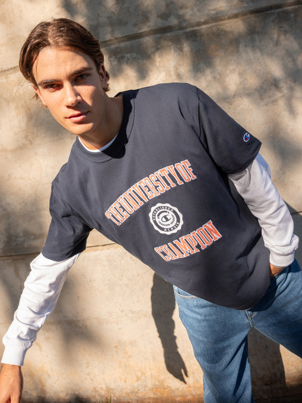 Champion HT Champ Uni T-Shirt Navy | Glue Store