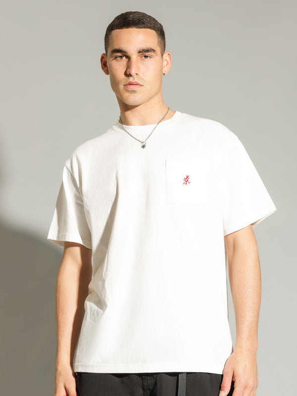 Gramicci One Point T-Shirt in White White | Glue Store
