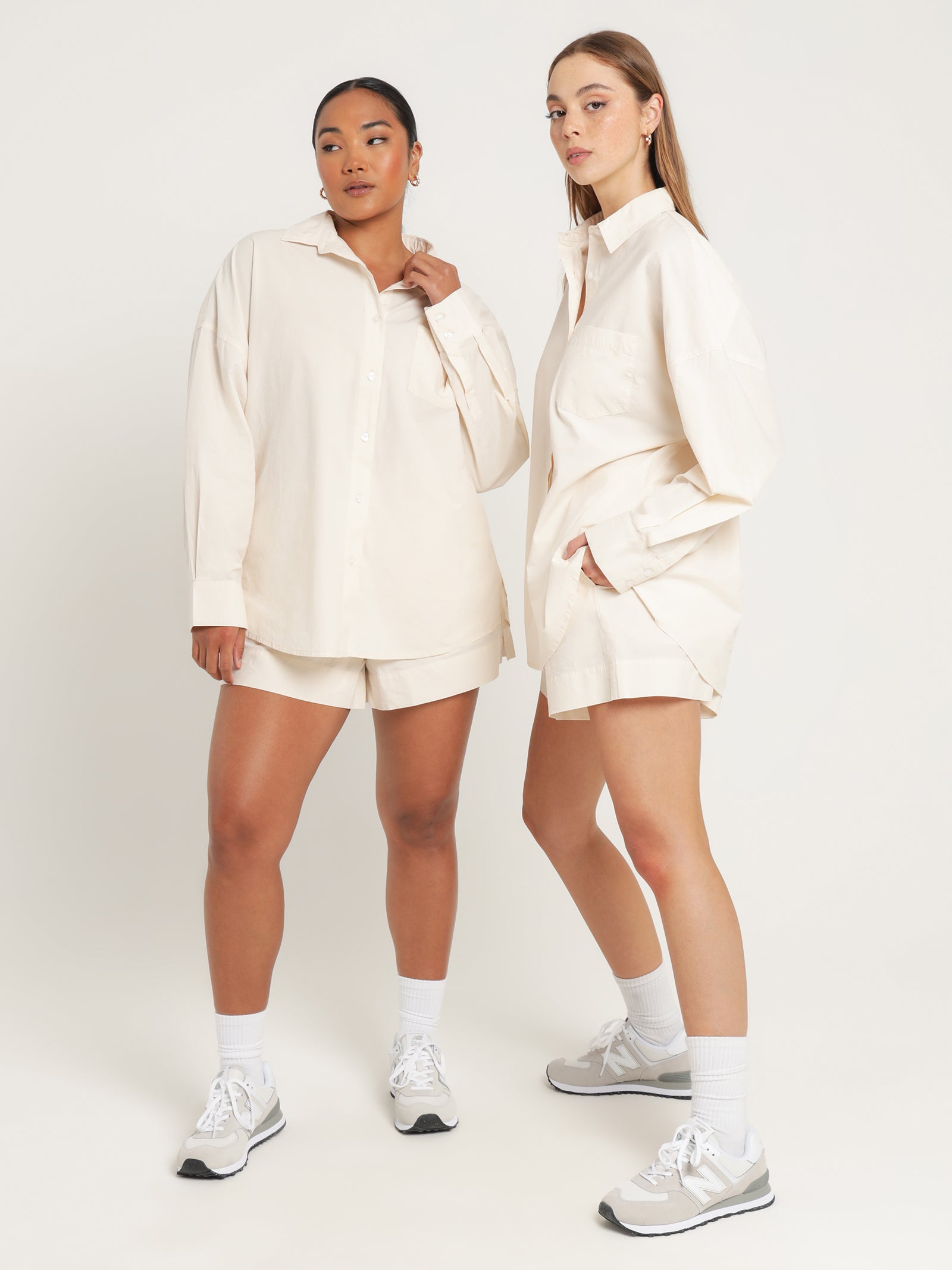 Nude Lucy Cruz Poplin Shorts Cloud | Glue Store