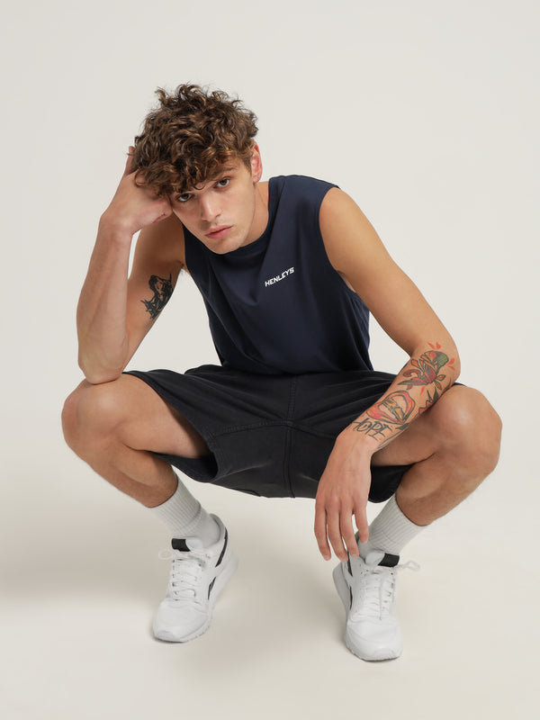 Henleys Vice Muscle Navy | Glue Store