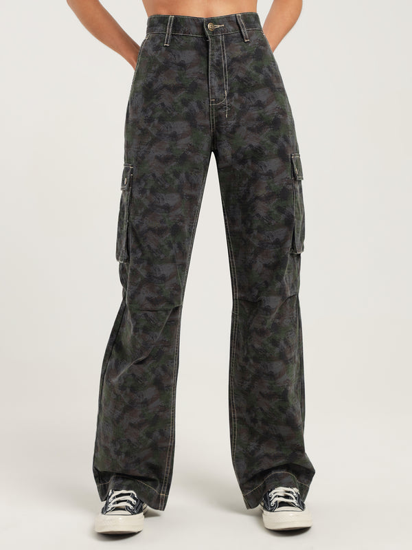 Ksubi Squad Cargo Pants in Camo Assorted | Glue Store