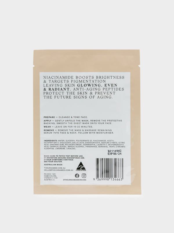 The unnamed Brightening & Anti-Ageing Sheet Mask Multi | Glue Store