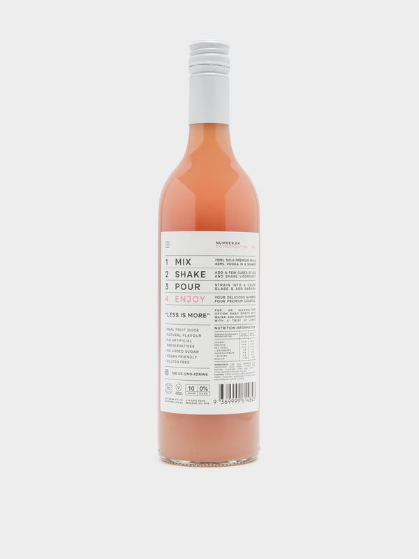 No 4 Drink Premium Cosmo Cocktail Mix Pink | Glue Store