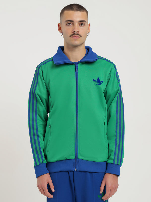 Adidas ADICOLOR 70s Heritage Now Striped Track Top Green