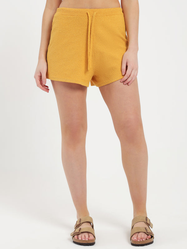 Nude Lucy Binx Knit Shorts Mango | Glue Store