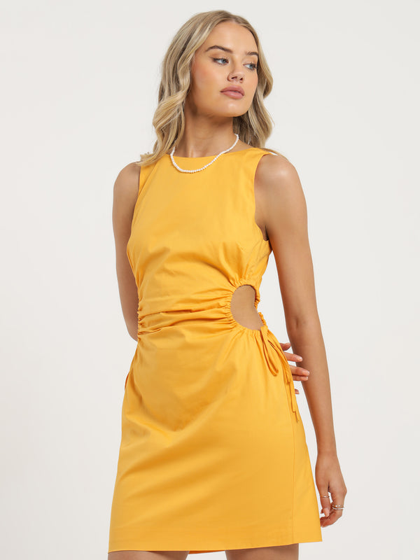 Lulu & Rose Terese Cut Out Mini Dress Mango | Glue Store