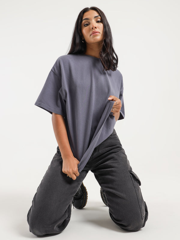 Beyond Her Andy Oversized T-Shirt Slate | Glue Store