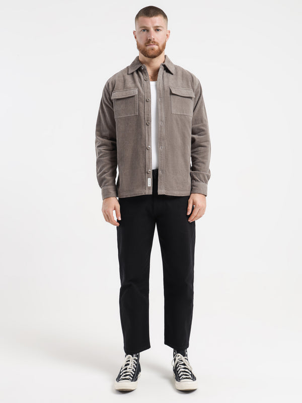 Article one Payton Cord Overshirt in Ash Ash | Glue Store