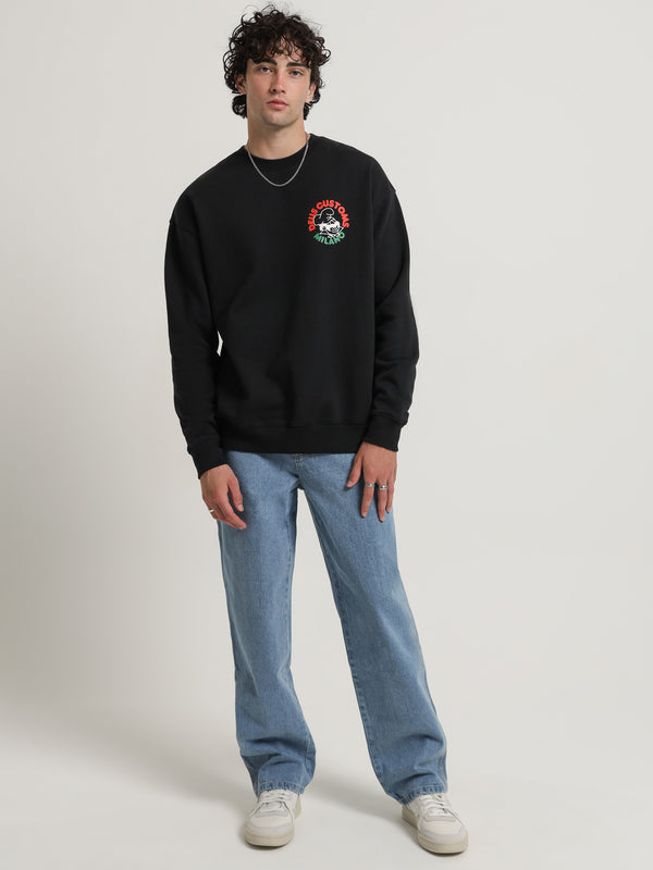 Deus Hot Step Crew Black | Glue Store
