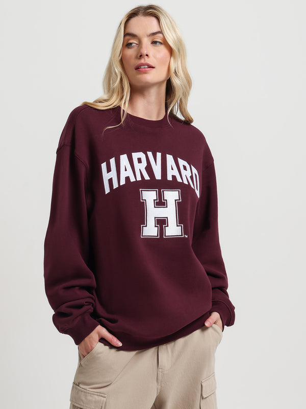 Ncaa Harvard University Crew Fleece Wine | Glue Store