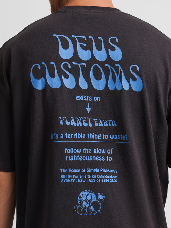 Deus Planet T-Shirt Anthracite | Glue Store