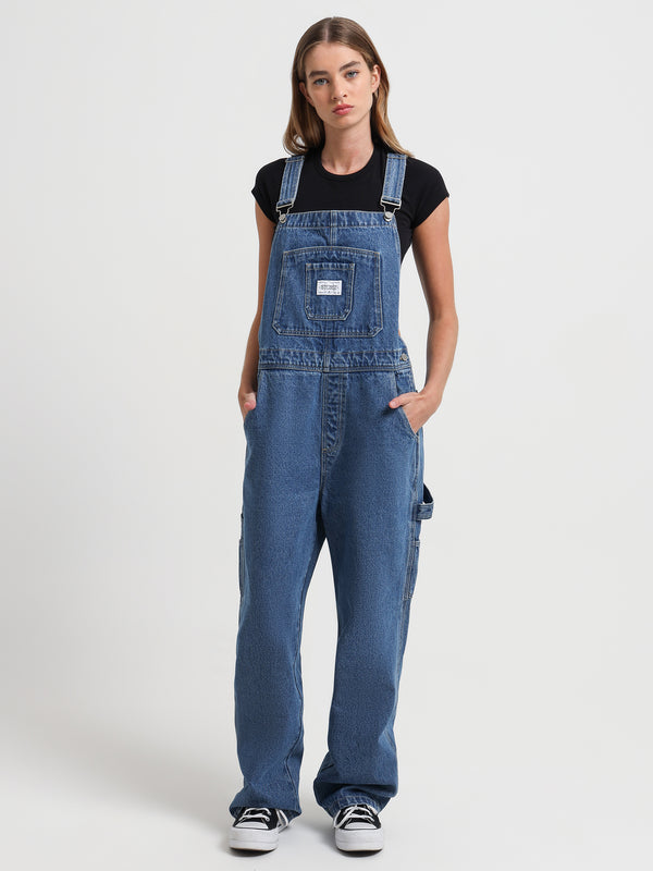 Stussy Nevada Denim Overalls Indigo Den | Glue Store