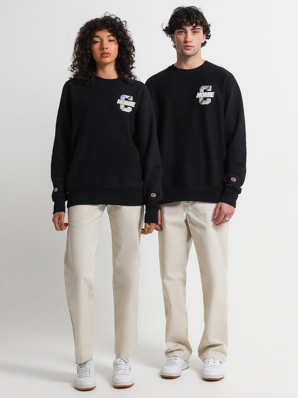 Champion Reverse Weave HoMie Camo Crew Black | Glue Store