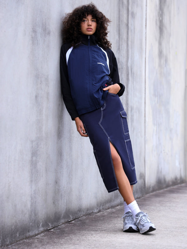 Beyond her Neptune Denim Skirt in Indigo Indigo | Glue Store