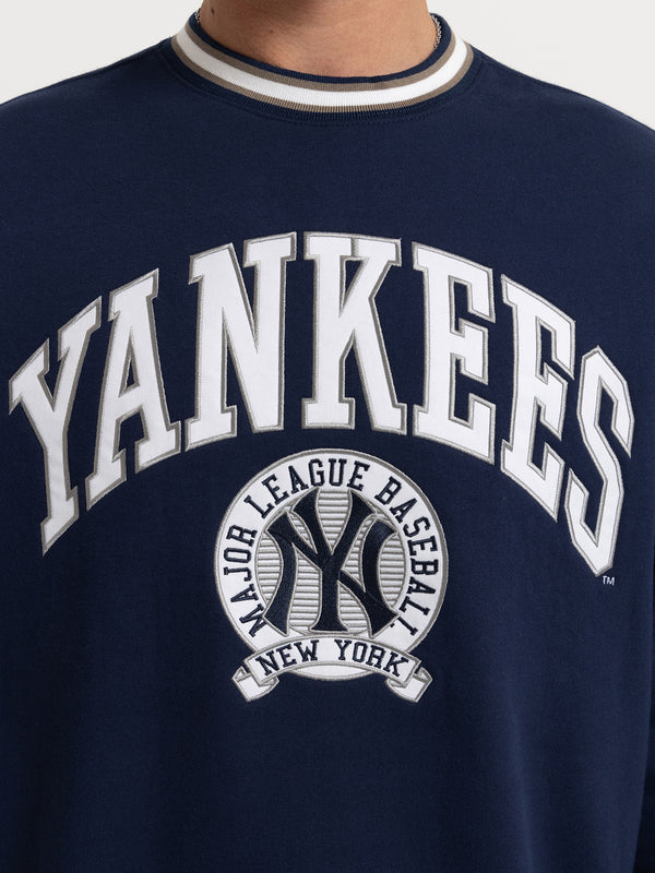 Vintage NY Yankees Graphic Sweater in Midnight Blue | Glue Store